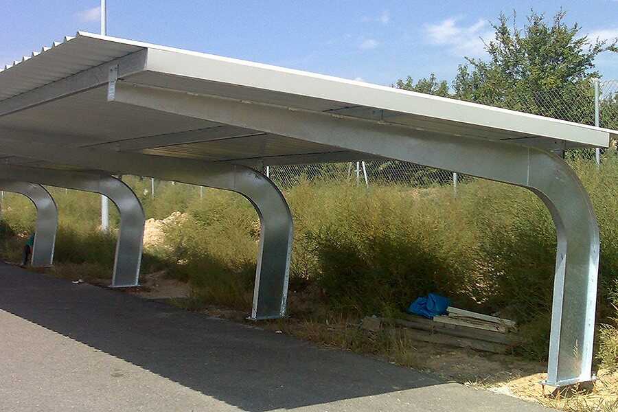 Marquesina con Ménsula Curva Maciza - PARMAR